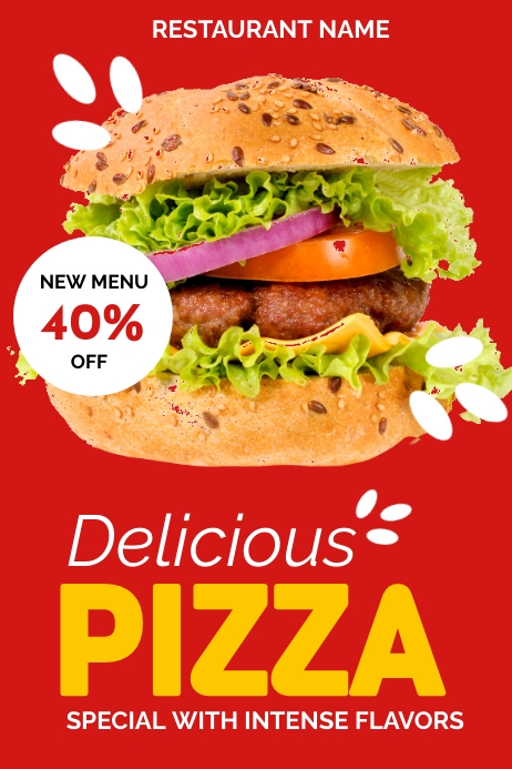 Special Offer Discount on Burger Template | PosterMyWall