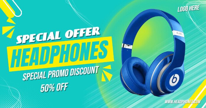 Special Offer Headphones Banner Template | PosterMyWall
