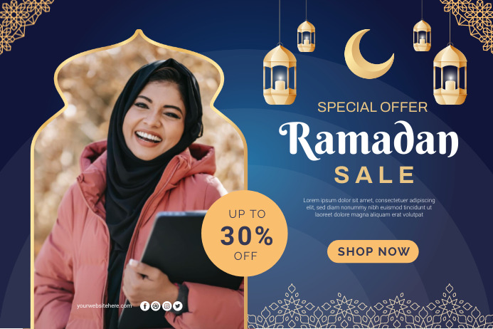 Special Offer Ramadan Sale Poster Banner Template | PosterMyWall
