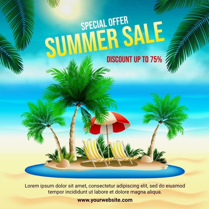 Special Offer Summer Sale Instagram Post Template | PosterMyWall
