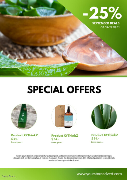 Special Offers Template Din Beauty Advert | PosterMyWall