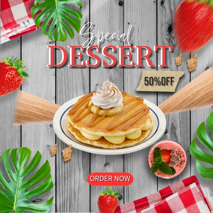 Special Pancake Template | PosterMyWall