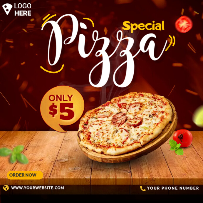 Special Pizza Ads Template | PosterMyWall