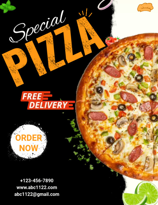 Special pizza flyer template | PosterMyWall