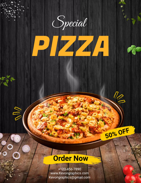 special Pizza flyer template | PosterMyWall