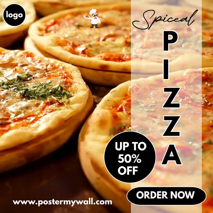special pizza video template | PosterMyWall