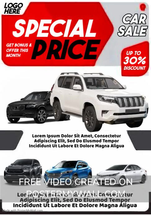 Special Price Car Sale Template | PosterMyWall