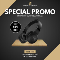 Headphone Special Promo Template | PosterMyWall