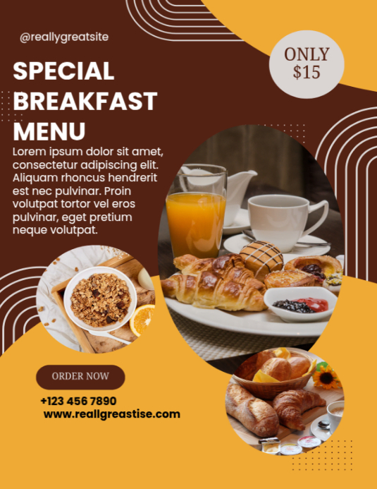 Plantilla de Special Restaurant Food Menu Flyer | PosterMyWall