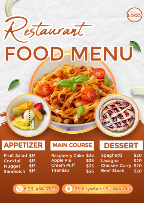 Special Restaurant Food Menu Poster Template | PosterMyWall