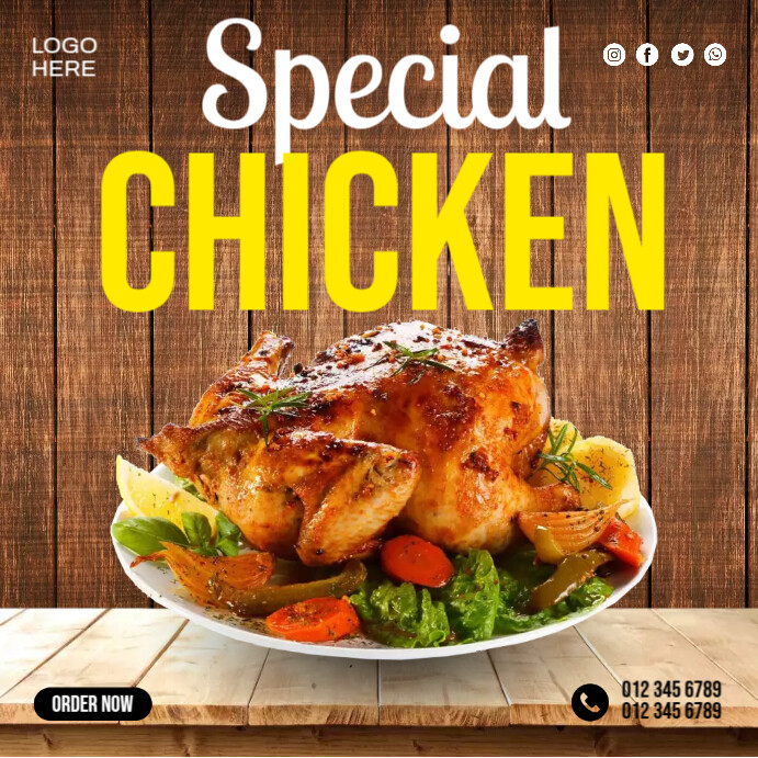 Special Roasted Chicken Template | PosterMyWall