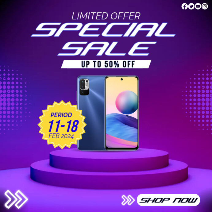 SPECIAL SALE HANDPHONE Template | PosterMyWall