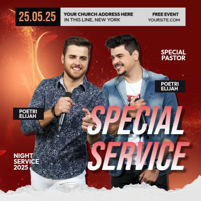 Special Service Template | PosterMyWall
