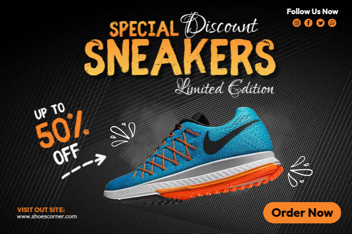 Special Sneakers Banner Template | PosterMyWall