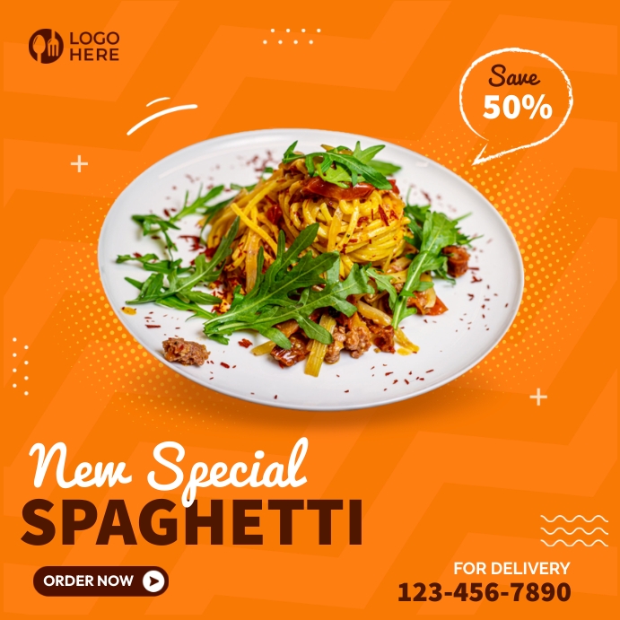 Special Spaghetti Template | PosterMyWall