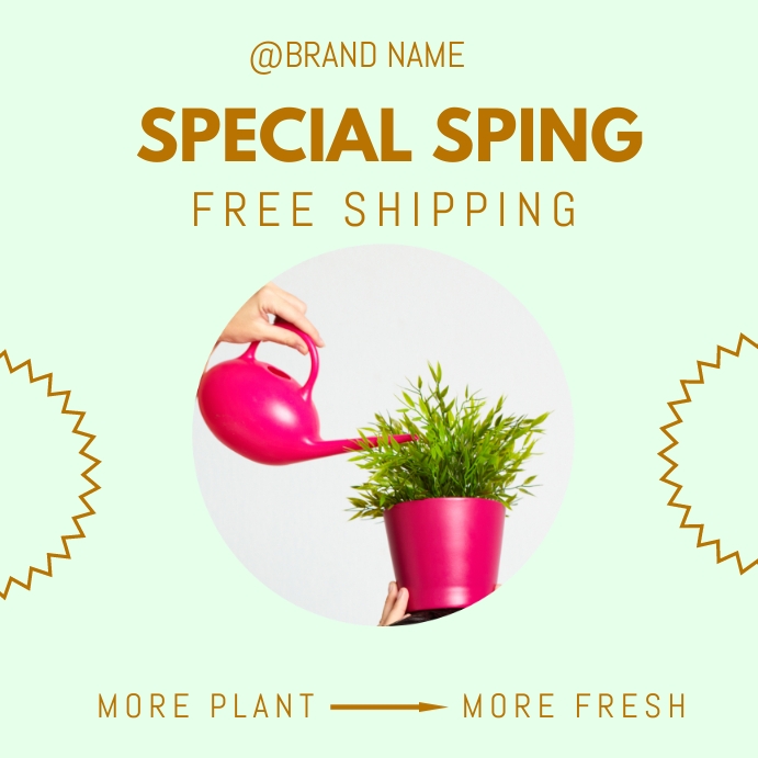 Copy of special spring plant template | PosterMyWall