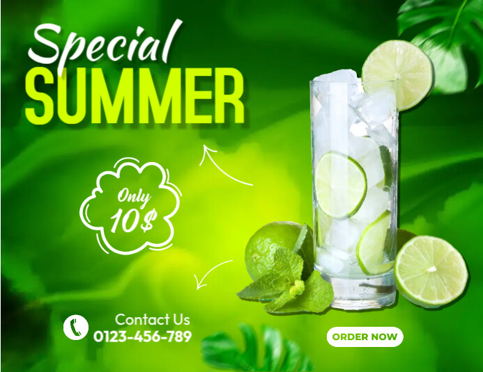 Special Summer Drink Ads Template | PosterMyWall
