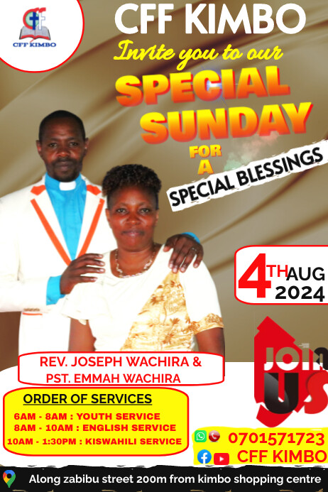 SPECIAL SUNDAY POSTER Template | PosterMyWall