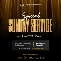 power service sunday Template | PosterMyWall