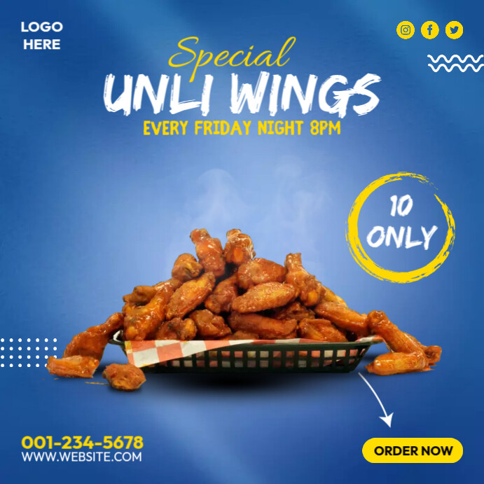 Special Unli Wings Template | PosterMyWall