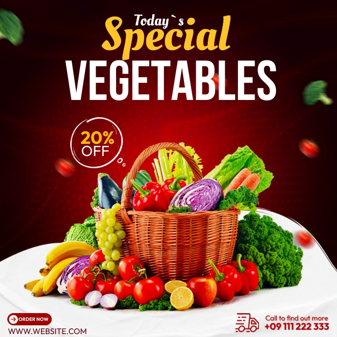 Special Vegatable Ads Template | PosterMyWall