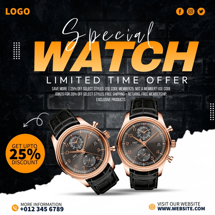 Special Watch Sale Template | PosterMyWall