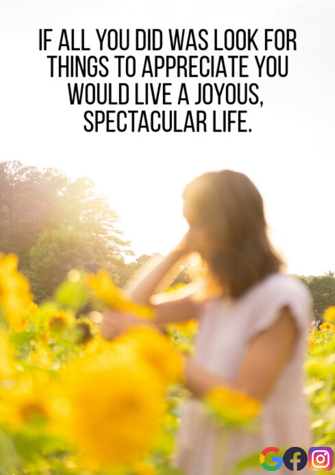 SPECTACULAR AND APPRECIATE QUOTE TEMPLATE | PosterMyWall