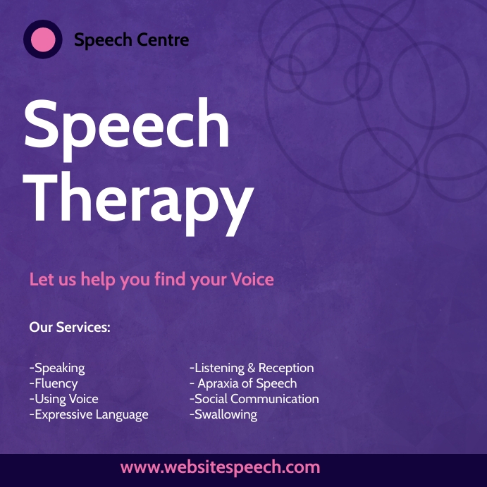 Speech therapy clinic flyer Template | PosterMyWall