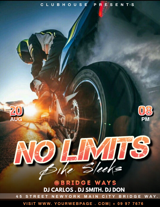 speed bike events posters Template | PosterMyWall