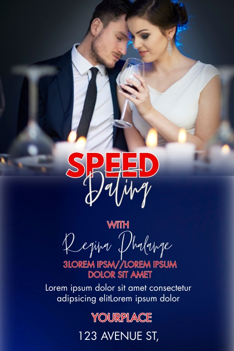 Copy of Speed Blind Dating Date Flyer Template | PosterMyWall