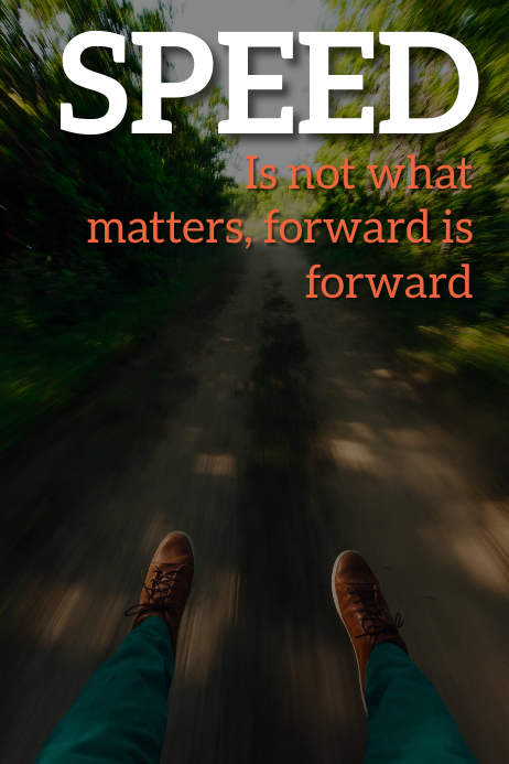 Nature Background Speed Quote Poster Template | PosterMyWall