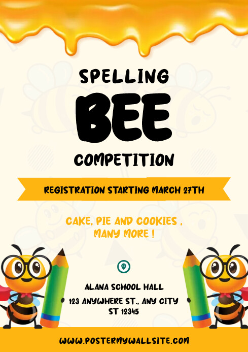 Spelling Bee Competition Template | PosterMyWall