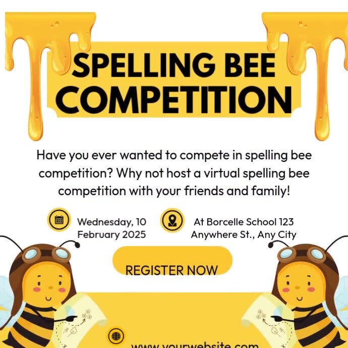 Spelling Bee Competition Template | PosterMyWall