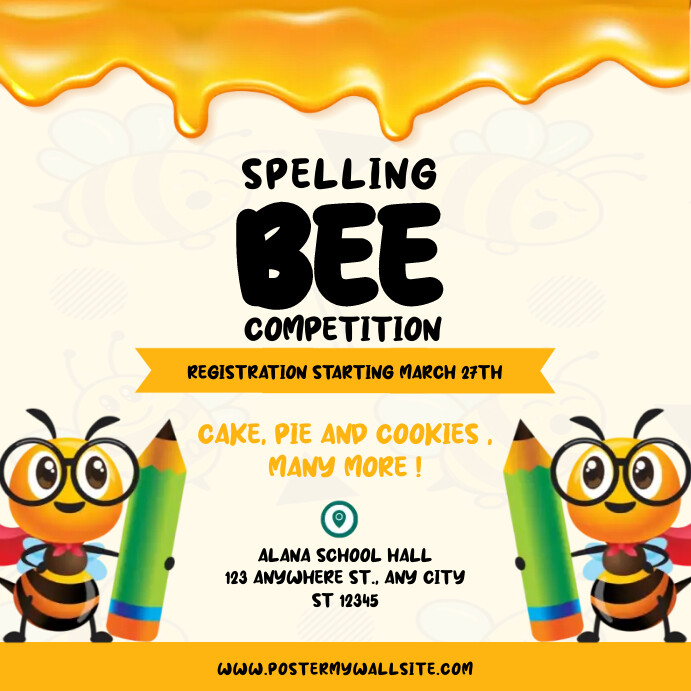 Copy of Spelling Bee Competition | PosterMyWall
