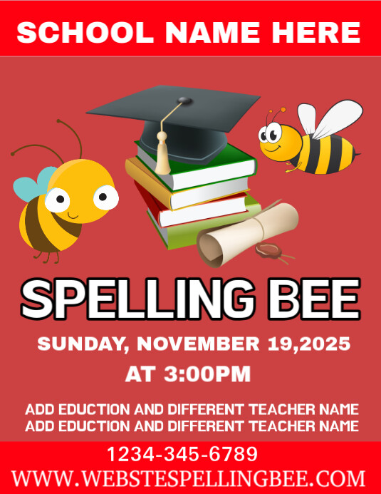 Copy of spelling bee | PosterMyWall