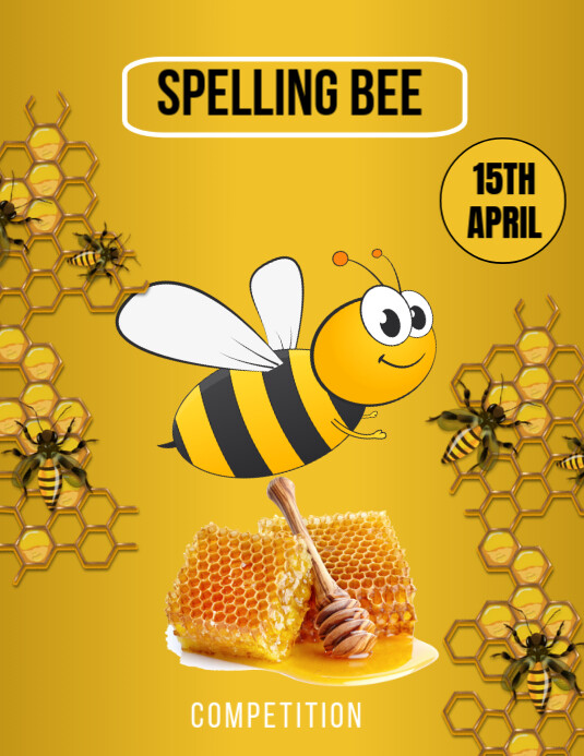 spelling bee Template | PosterMyWall