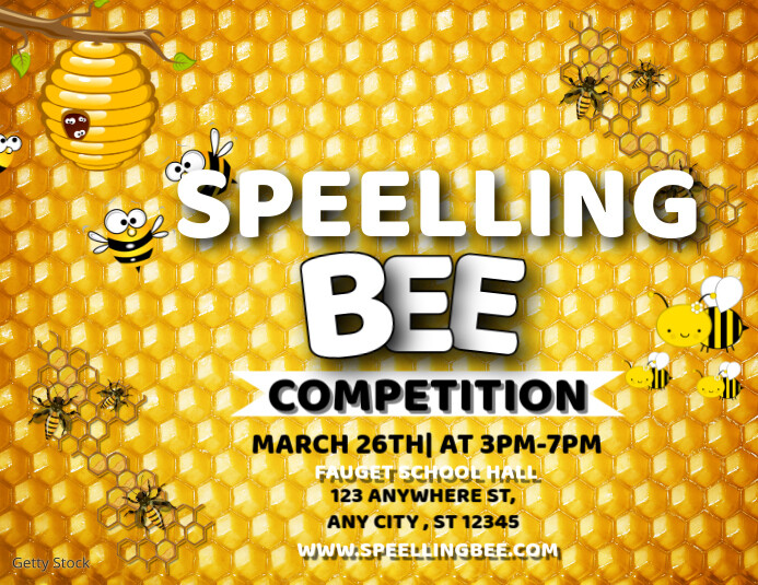 Spelling Bee Template | PosterMyWall