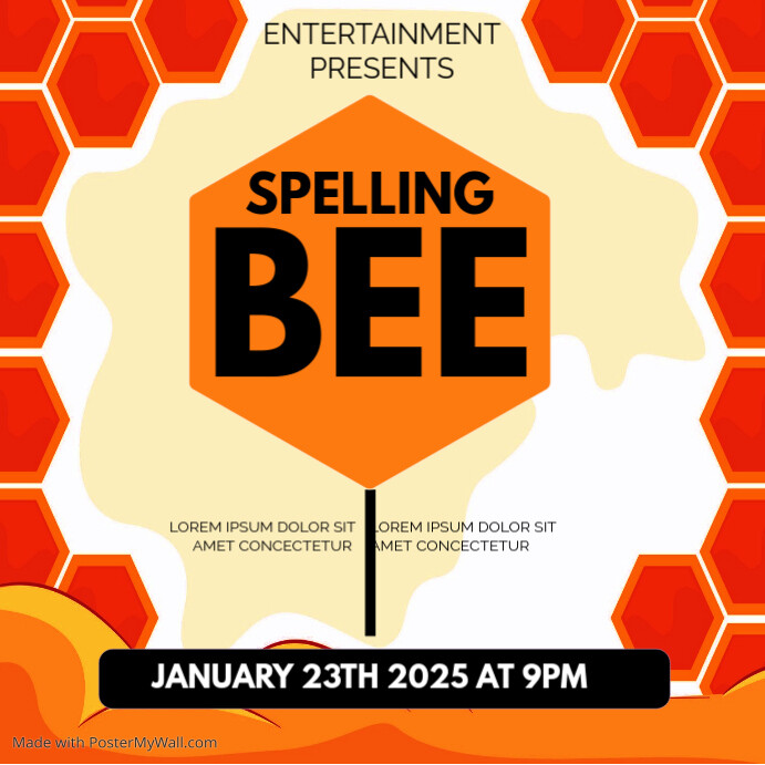 Modèle Spelling Bee Instagram Post | PosterMyWall