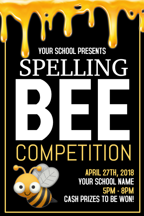 Copy of Spelling Bee Poster | PosterMyWall