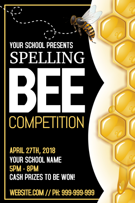 Copy of Spelling Bee Poster | PosterMyWall