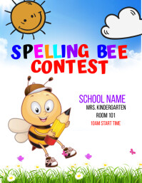 spelling bee contest Template | PosterMyWall