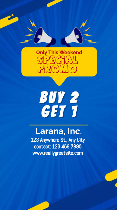 Copy of spesial promo instagram story | PosterMyWall