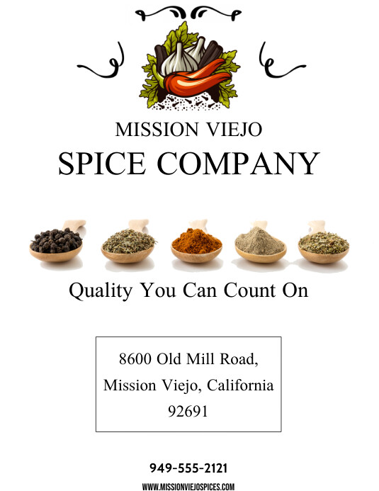 SPICE COMPANY Template | PosterMyWall