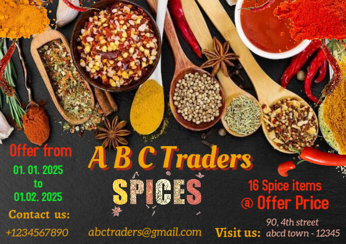 spices 2025 1 Template | PosterMyWall