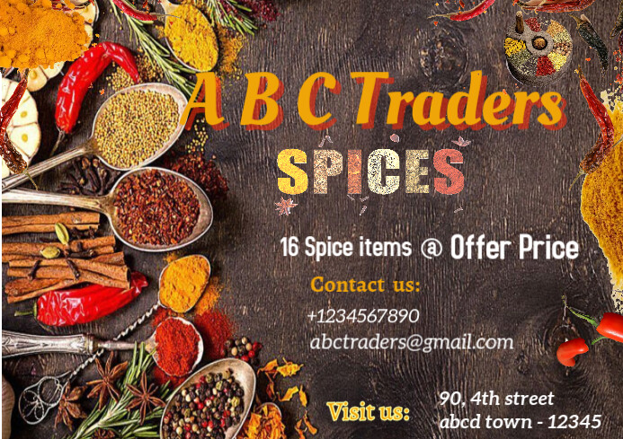 spices 2025 5 Template | PosterMyWall