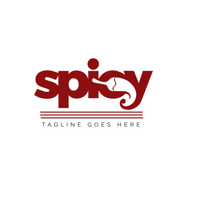 spicy bites logo/fast food/red hot pepper log Template | PosterMyWall