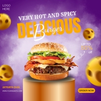 Burger Super Delicious Template | PosterMyWall