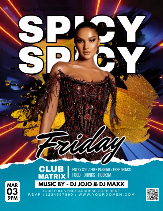 Plantilla de De Viernes Picante | PosterMyWall