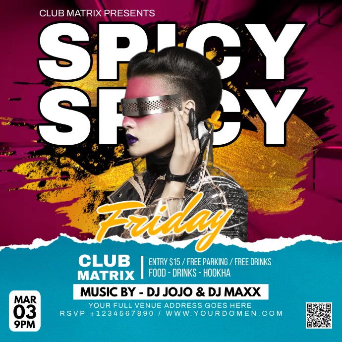 SPICY FRIDAY Template | PosterMyWall
