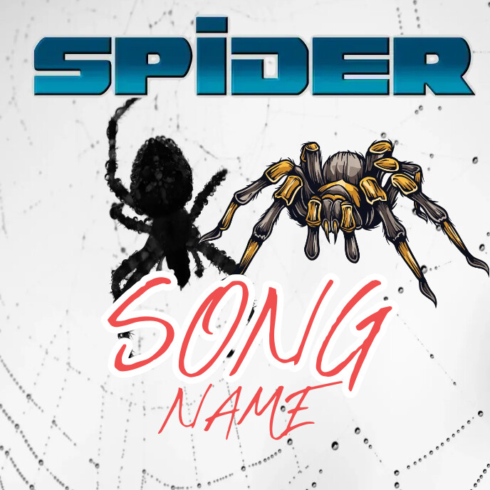 Plantilla de Spider Album cover template | PosterMyWall